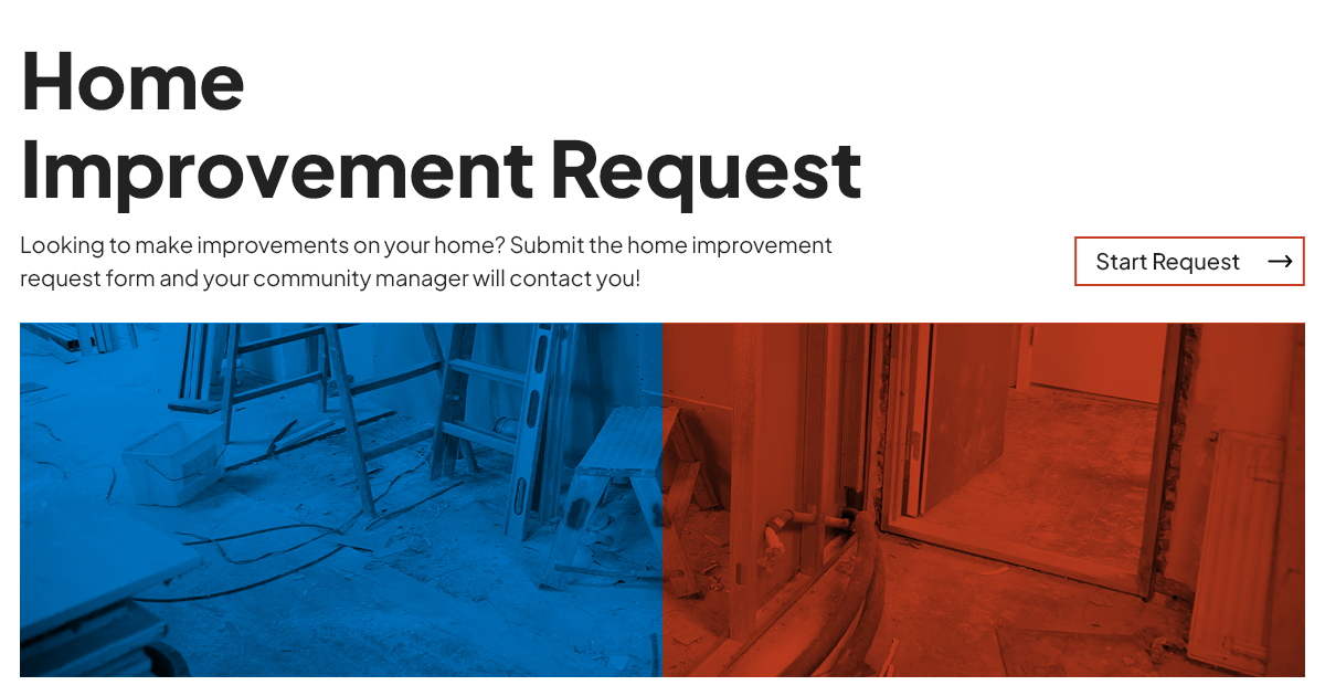 Home Improvement Request | JRB Communities